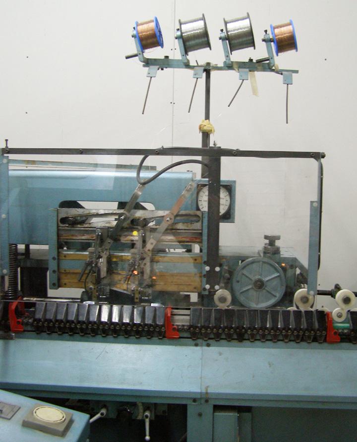 Lot #54: SANKOK ITOH SADDLE STITCHER, YEAR: 1990, 6 POCKET, 2 HEAD ...